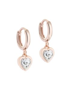 ted baker london hanniy crystal heart huggie hoop earrings for women