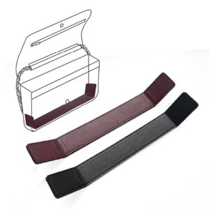 woc shaper with wings, italian leather base shaper, saver and insert for wallet on chain bags, full grain italian leather (wine)