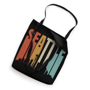 1970's Retro Seattle Skyline - Washington State Tote Bag