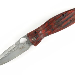 Mcusta Seki Japan MC-183G Leyasu Red & SPG2 San Mai Folding Hunter Knife