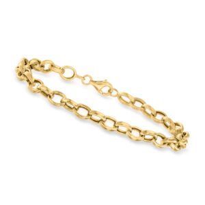 canaria 10kt yellow gold cable-link bracelet. 7 inches