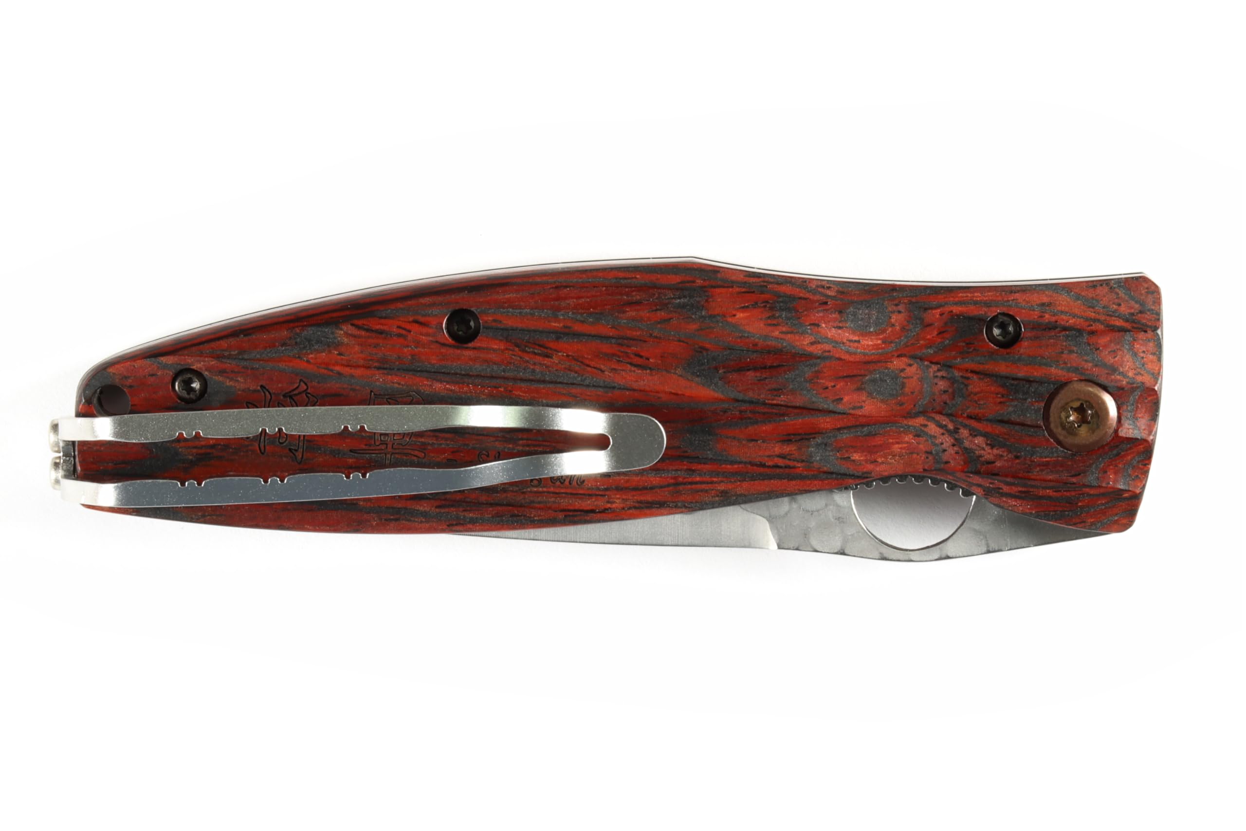 Mcusta Seki Japan MC-183G Leyasu Red & SPG2 San Mai Folding Hunter Knife