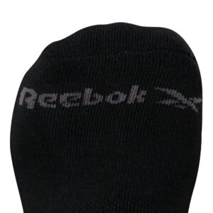 Reebok Men's Low Cut Socks - 12 Pack Performance Cushion Comfort No Show Socks - Breathable Athletic Socks for Men (6-12.5), Size 6-12.5, Black Feed