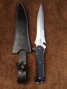 sufi custom handmade 5160 spring steel re4 krauser knife, hunting knife, gaming knife, medium sized 2