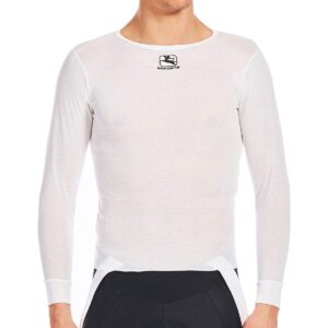 giordana dri-release long sleeve base layer, white, 3xl