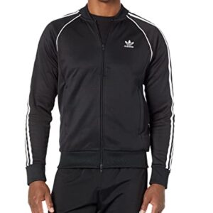 adidas Men's Adicolor Classics Superstar Track Top, Black, Small