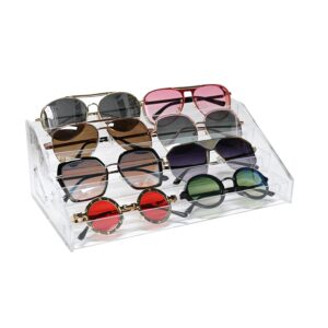 loengmax sunglasses organizer - clear eyeglasses display - eyeglasses storage - essential oils holder(4 layer)