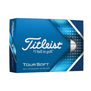 titleist tour soft golf balls, white (one dozen)