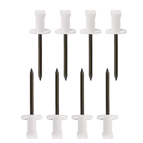 20Pack Archery Target Pins Manganese Steel Target Face Pins 2.5inch Target Nails for Holding Target Face/Paper on Foam Straw Targets (White)