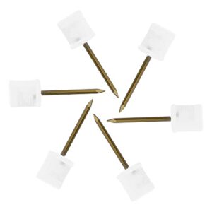 20Pack Archery Target Pins Manganese Steel Target Face Pins 2.5inch Target Nails for Holding Target Face/Paper on Foam Straw Targets (White)