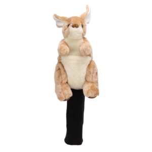 kangaroo driver wood covers, plush animal headcover wooden cover for course