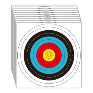 three archers 30pcs archery targets for backyard standard archery target 40cm 10 ring bow and arrow target for hunting & shooting archery accessories for target practice (30pcs archery targets)