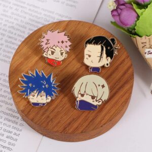 Jujutsu Kaisen Pins 8pcs, Anime Jujutsu Kaisen Figure Brooch Cosplay Pin Gift for Fans