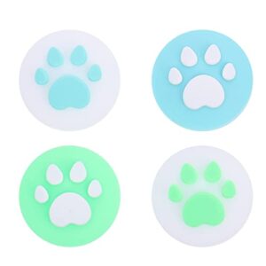 ibasenice Silicone Joystick Thumb Grip Covers with Cat Claw Pattern Adorable Animal Joystick Thumbstick Caps Covers for Game Controller