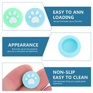 ibasenice Silicone Joystick Thumb Grip Covers with Cat Claw Pattern Adorable Animal Joystick Thumbstick Caps Covers for Game Controller