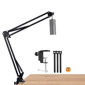 boom arm for razer seiren x, mic desk stand compatible with razer seiren x microphone, razer seiren x mic arm perfect for podcasts, gaming, recording.