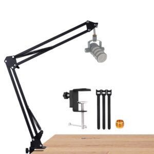 for rode podmic boom arm, mic desk stand compatible with rode pod microphone, rode podmic arm perfect for podcasts, gaming, recording.