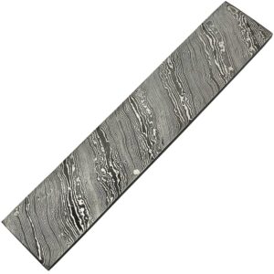 damascus twist bar billet damascus bar pattern 25.5x5cm damascus bar handmade bush crafts damascus knife tools making bar 10" - 25.5cm length