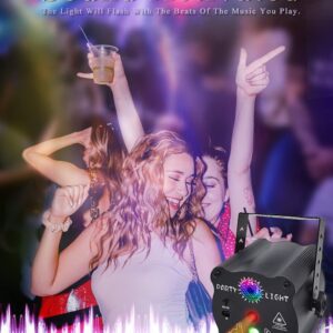 Party Lights Dj Disco Lights, Sound Activated Lights with Remote Control for Dance Party Karaoke Living Room Pub