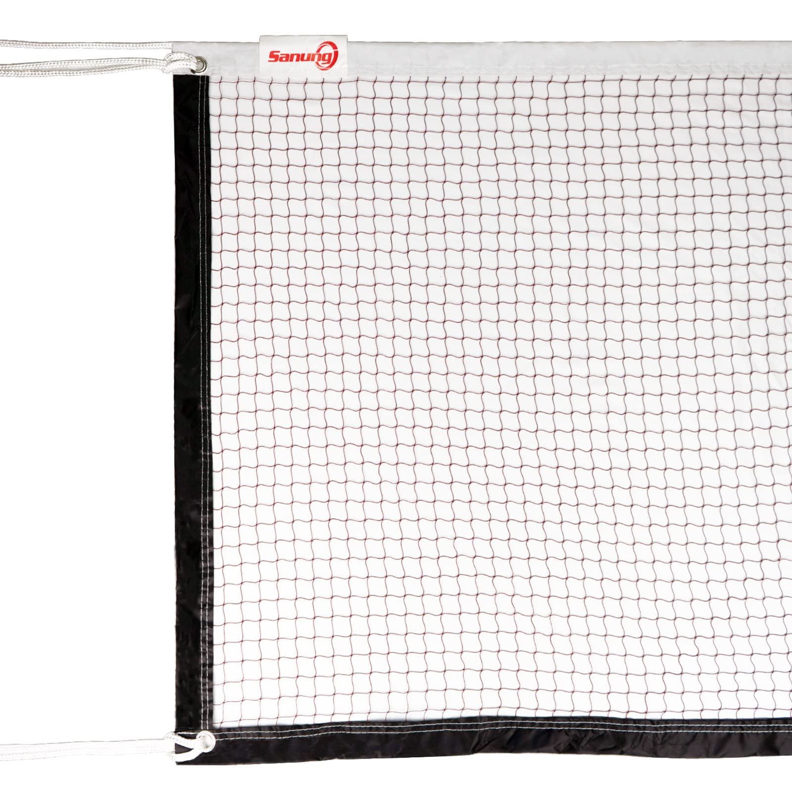 Sanung Badminton Net, Standard Size All-weather Volleyball Badminton Net Replacement for Indoor Outdoor Use, Portable Badminton Mesh Net with Storage Bag