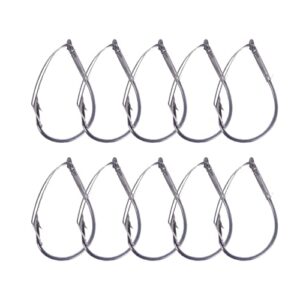 hanxiaoyishop fishing hooks 10pcs/box high carbon steel wacky rig hooks weedless barbed fishing wide gap hook fishing tools terminal tackle accessories fishing (color : 4#)