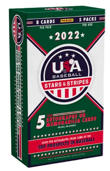 2022 (2021) Panini Stars & Stripes USA Baseball HOBBY box (5 pks/bx)