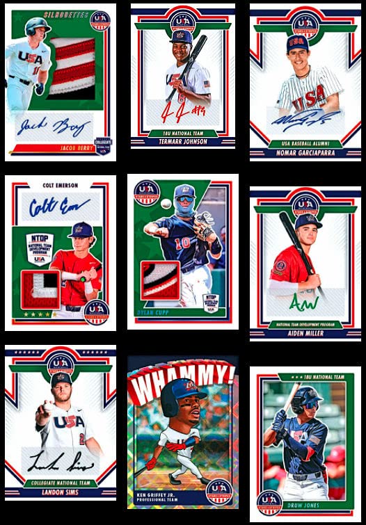 2022 (2021) Panini Stars & Stripes USA Baseball HOBBY box (5 pks/bx)