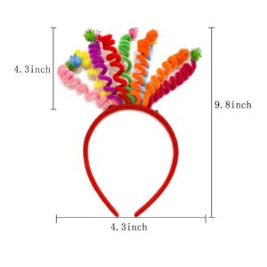 MNZYY 2 Pcs Funny Colorful Women Girls Headband Women Birthday Girl Sweet Princess Hair Band Hoop Party Decoration Dress 2 piece Set MNZYY 0