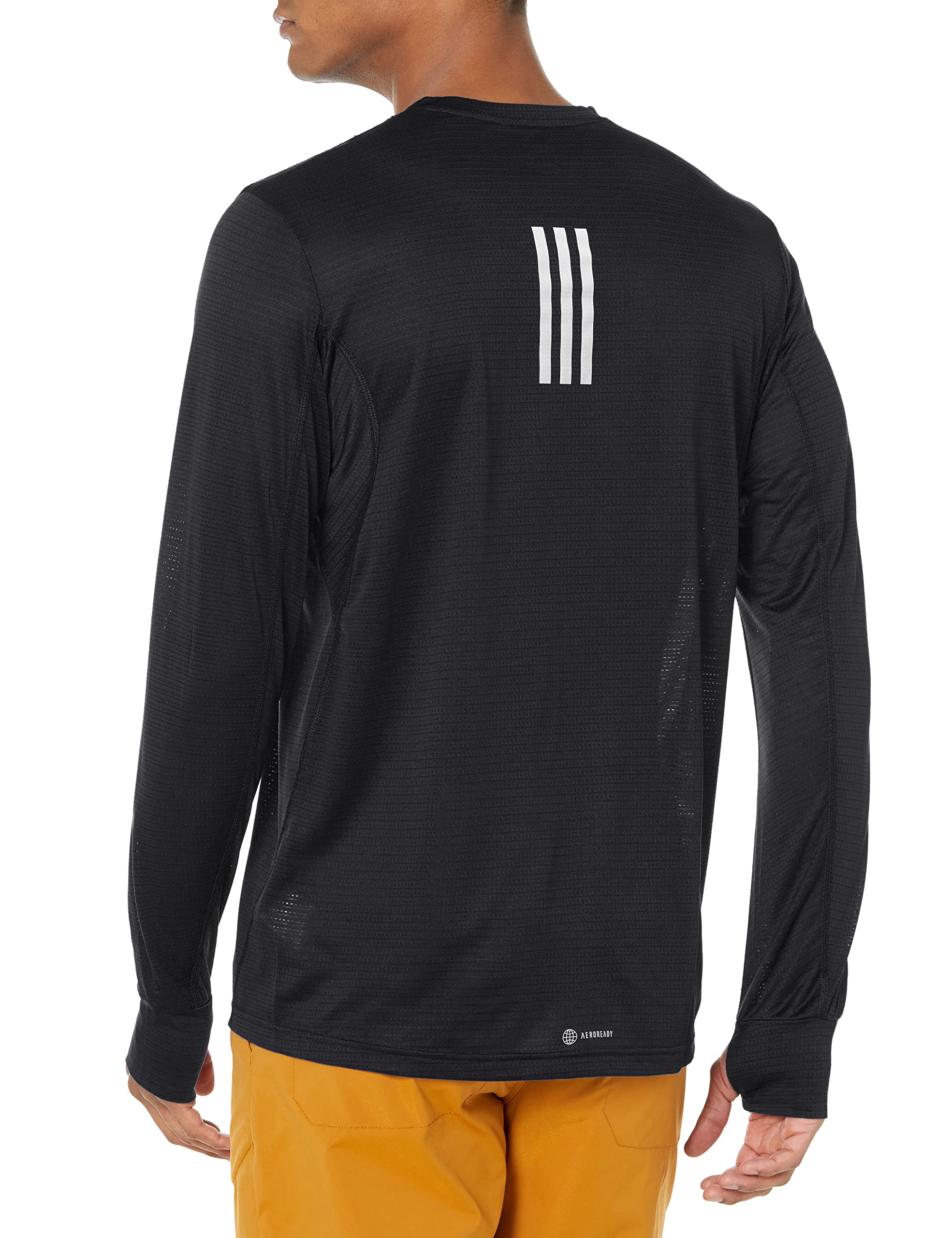 adidas Men's Own The Run Long-Sleeve, Black, XX-Large