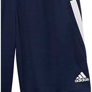 adidas Boys' Elastic Waistband 3S Short, Bold Navy, Large