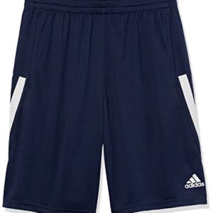 adidas Boys' Elastic Waistband 3S Short, Bold Navy, Large