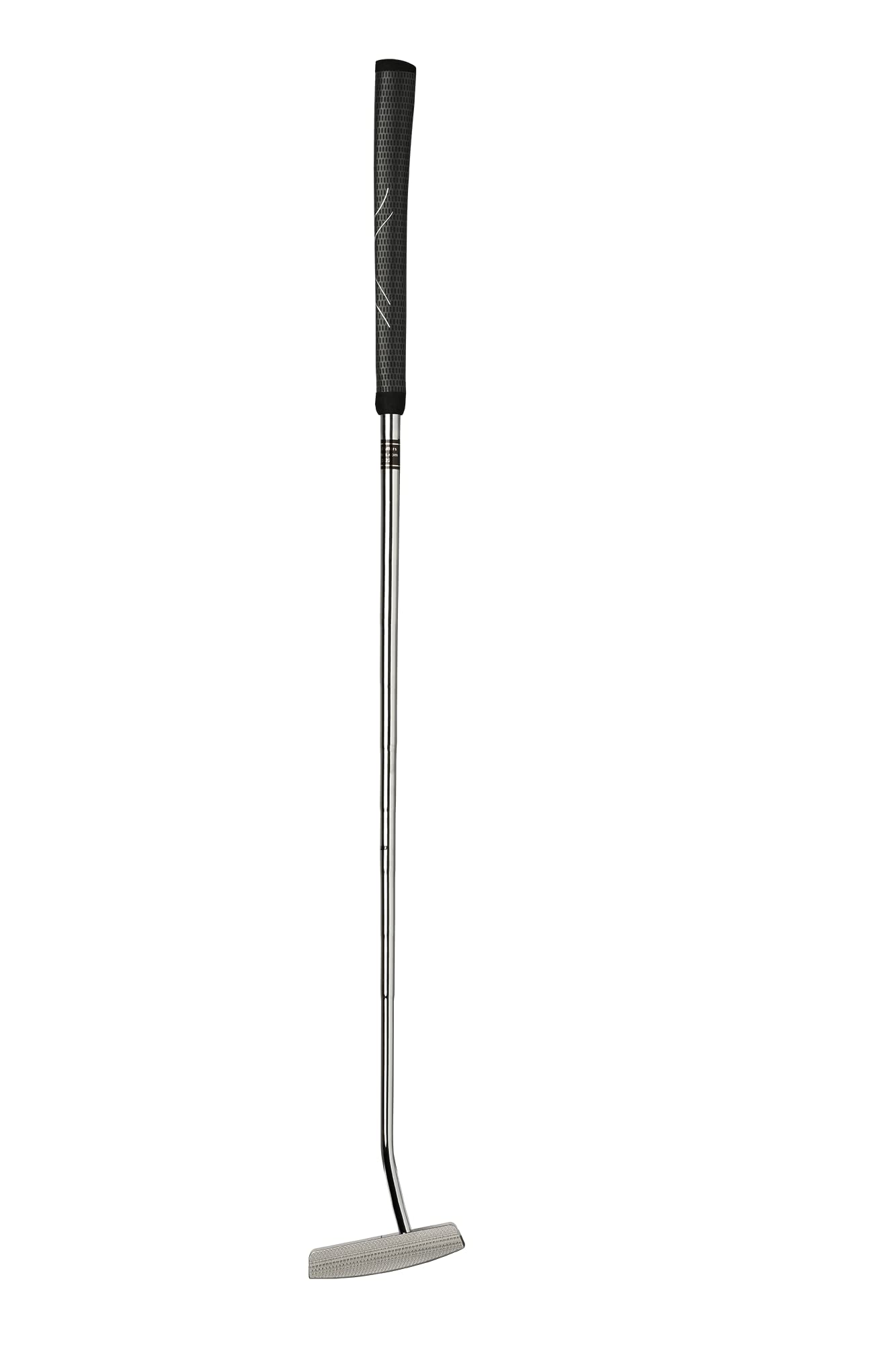 Bell H-360 Half-Offset CNC Milled Upright Lie Face Balance Golf Putter (76 Degree Lie) + Winn Dri-Tac Dark Gray Jumbo Grip | Made in USA (Right, 38)