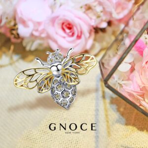 GNOCE Eternal Starfish Honey bee Stopper for Charm Bracelets 925 Sterling Silver Animal Stopper Fit Bracelet/Necklace For Women Mother's Day Gift (bee)