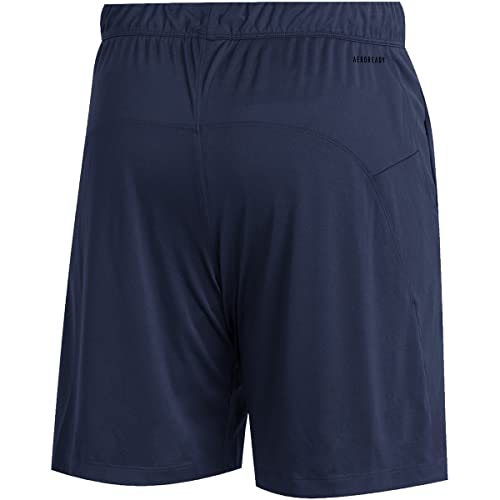 adidas Sideline Knit Short w/Pocket Navy | White LG