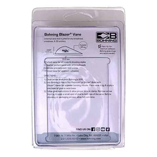 BOHNING Blazer Vane, 50 Pack