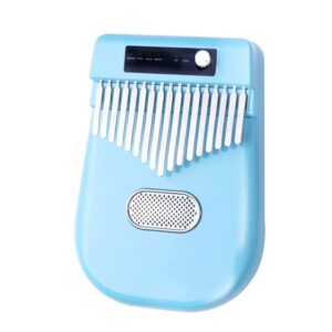 uood electric kalimba 17 keys thumb piano connetion finger piano electronic musical instrument gifts for kids adults beginners and music lovers (color : blue)