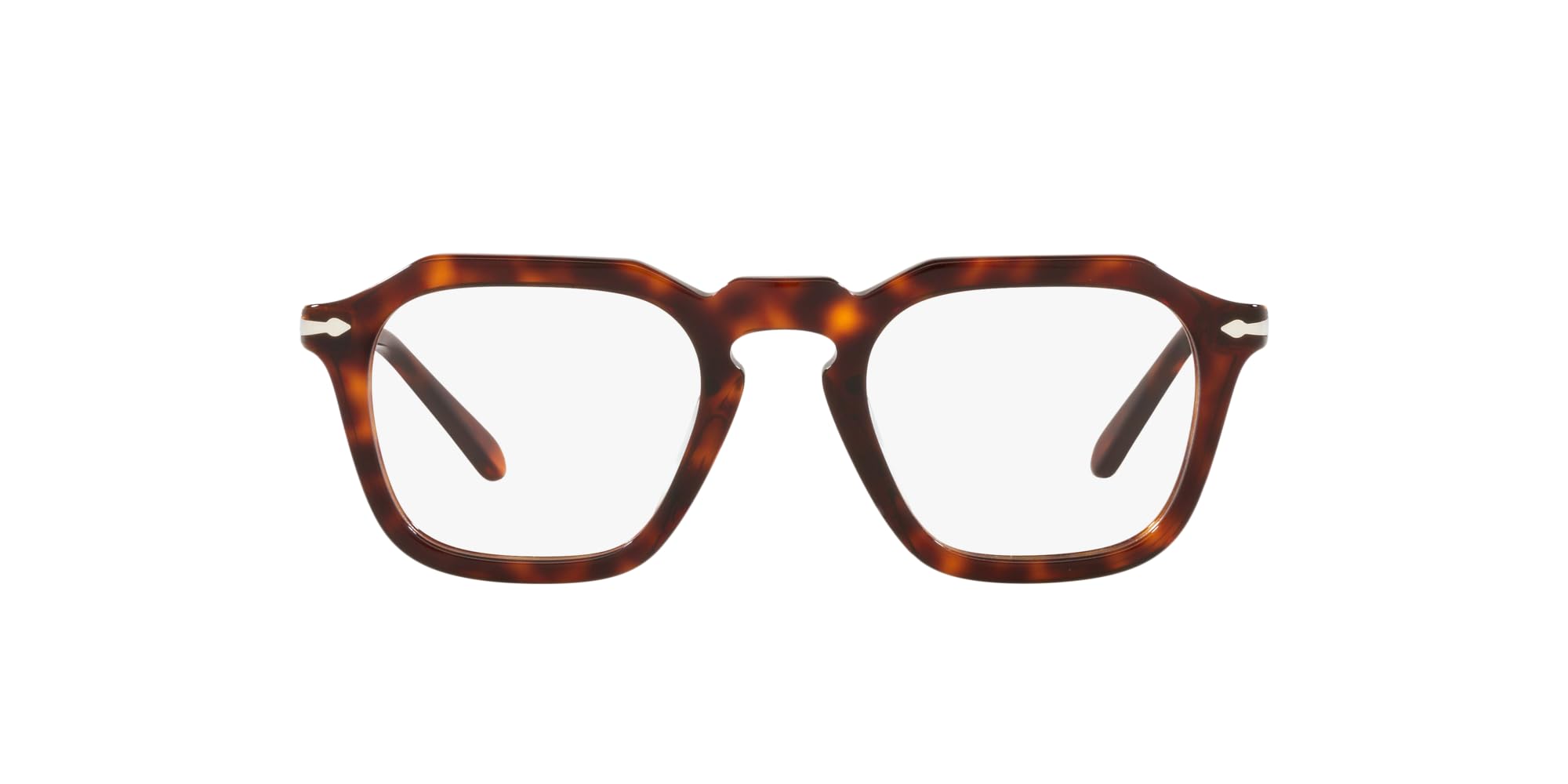 Persol PO3292V Square Prescription Eyewear Frames, Havana/Demo Lens, 46 mm