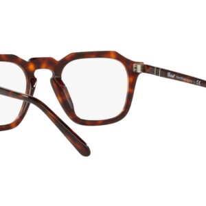 Persol PO3292V Square Prescription Eyewear Frames, Havana/Demo Lens, 48 mm