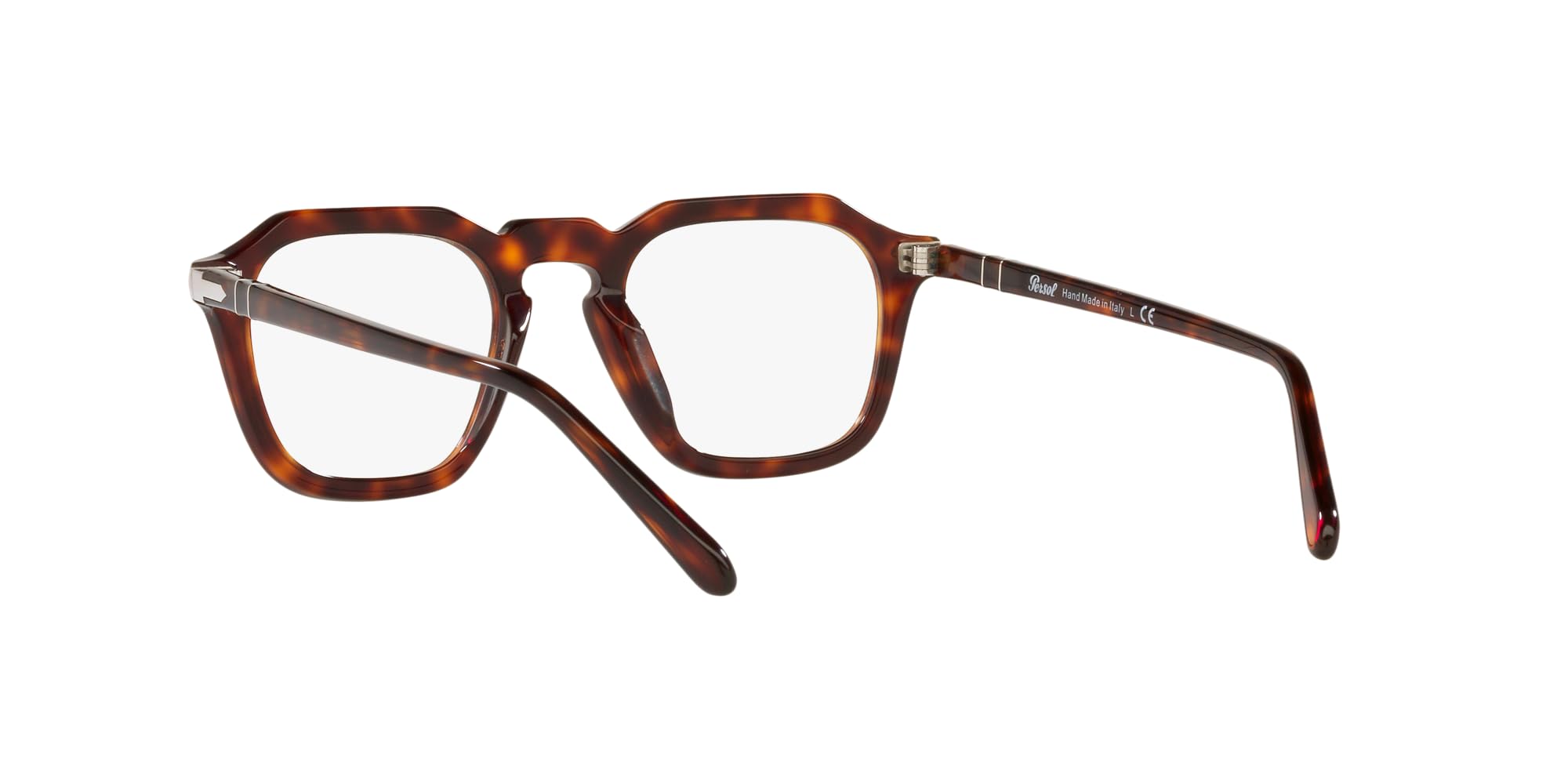 Persol PO3292V Square Prescription Eyewear Frames, Havana/Demo Lens, 46 mm