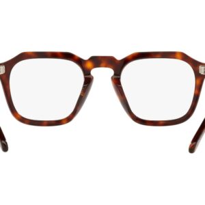 Persol PO3292V Square Prescription Eyewear Frames, Havana/Demo Lens, 48 mm