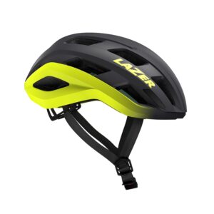 lazer strada kineticore bike helmet, lightweight bicycling gear for adults, men & women’s cycling head gear, matte grey flash yellow, x-large