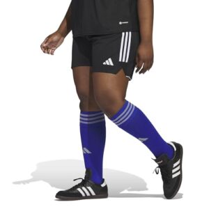 adidas women's tiro 23 shorts, black/white, medium