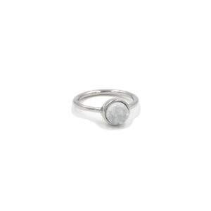 kinsley armelle stone collection - silver quartz ring