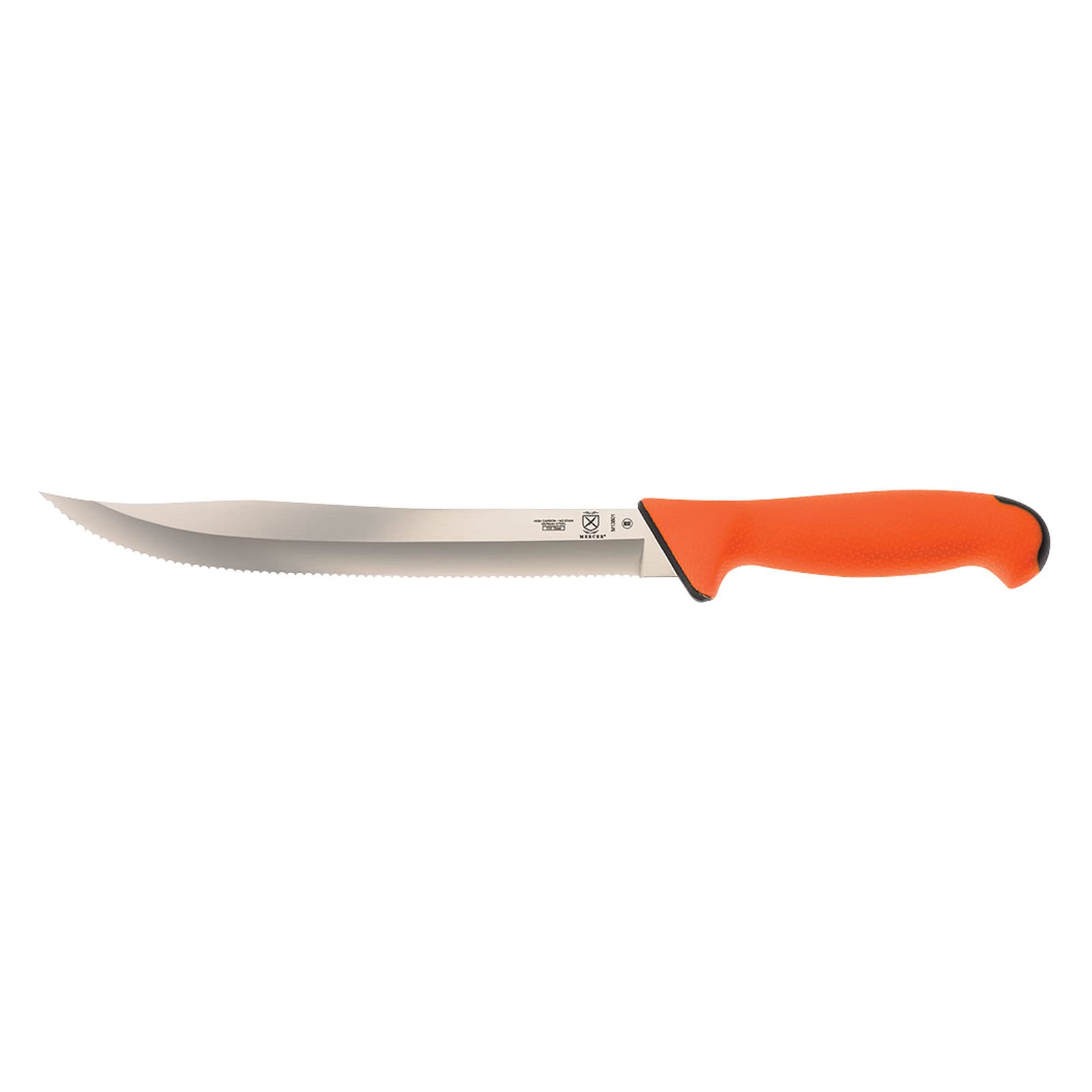 Mercer Culinary Mercer Sport Knife, 9" Utility Fishing Slicer, Scalloped, Orange M13801, One Size, Multi