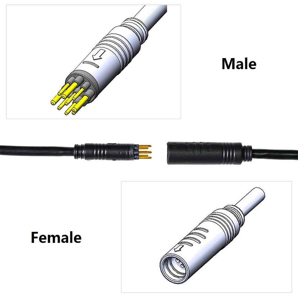 通用 9 Pin 60cm Electric Bicycle Female Motor Cable Ebike Motor Adapter with Hall Sensor Connector Ebike Conversion Parts