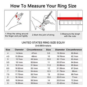 SHINYSO 14K Gold Plated Wedding Bands for Women Cubic Zirconia Thin Stacking Baguette Rings Eternity Engagement Band for Her Size 7