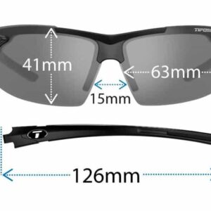 Tifosi Jet - Interchangeable Sport Sunglasses (Matte Black (Smoke/AC Red/Clear))