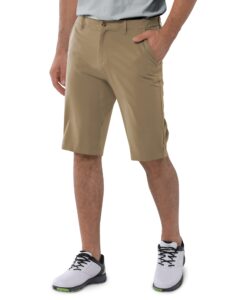 33,000ft men's golf shorts dry fit, lightweight quick dry golf stretch shorts with pockets 11" inseam for travel casual