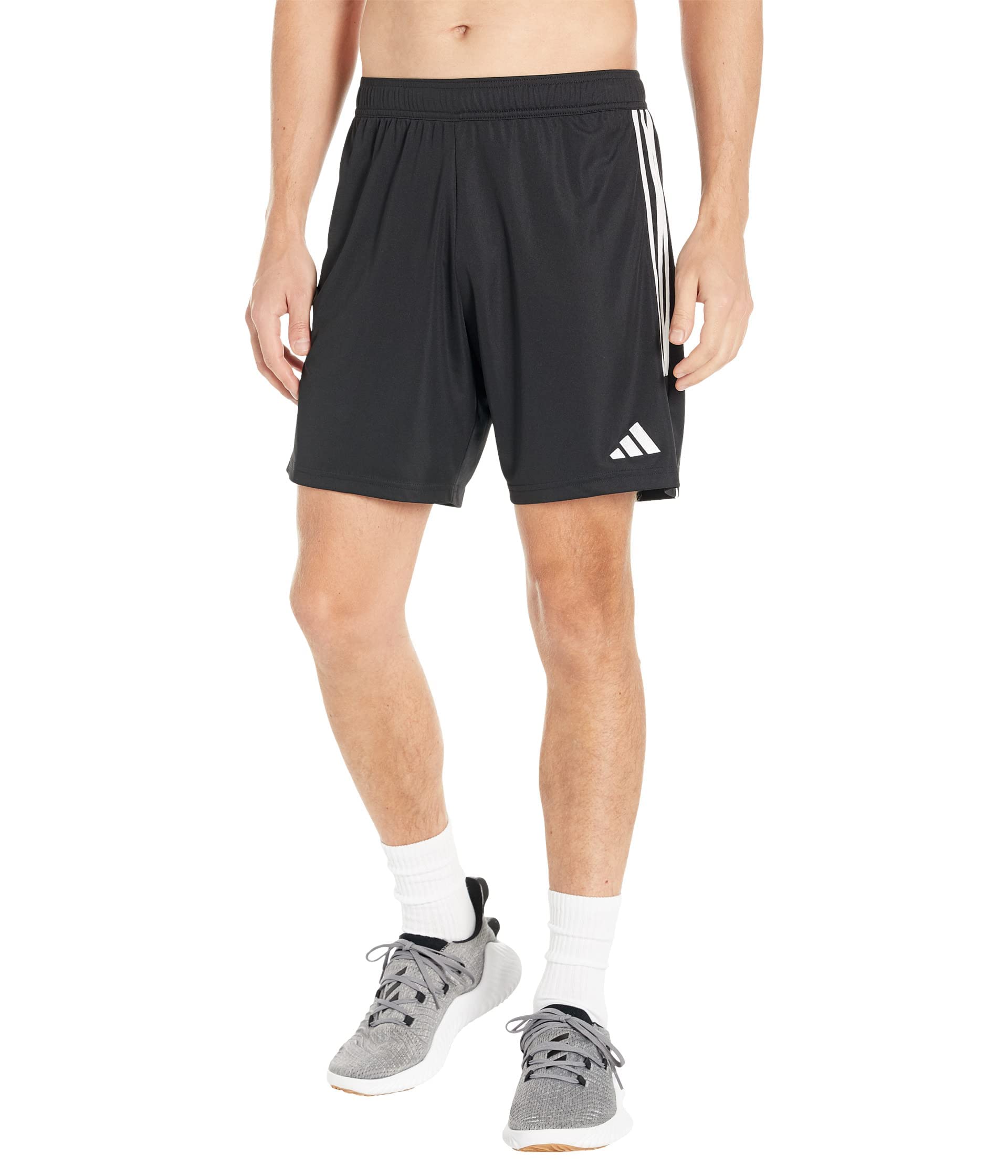 adidas Men's Tiro 23 Shorts, Black/White, Large