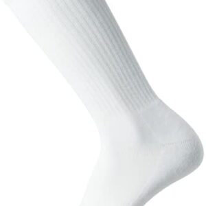 AND1 Men's Socks - Athletic Cushion Crew Socks (24 Pack), Size 6-12.5, White